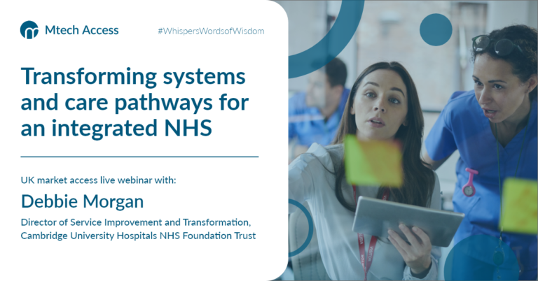 Transforming systems and care pathways for an integrated NHS