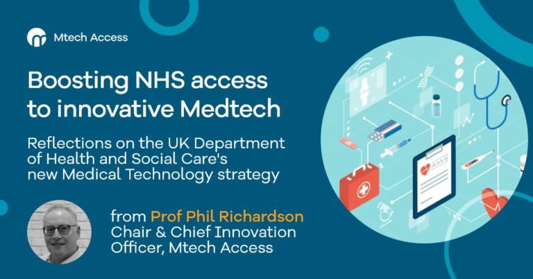 Boosting NHS access to innovative Medtech – reflections on the new strategy